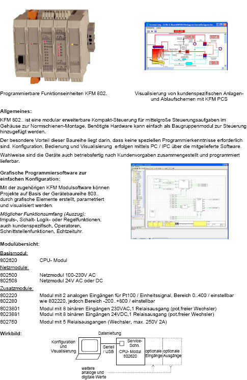Programmierbare Steuerung Baureihe 802 - 802. d - Seite 1 von 2 - KFM ...